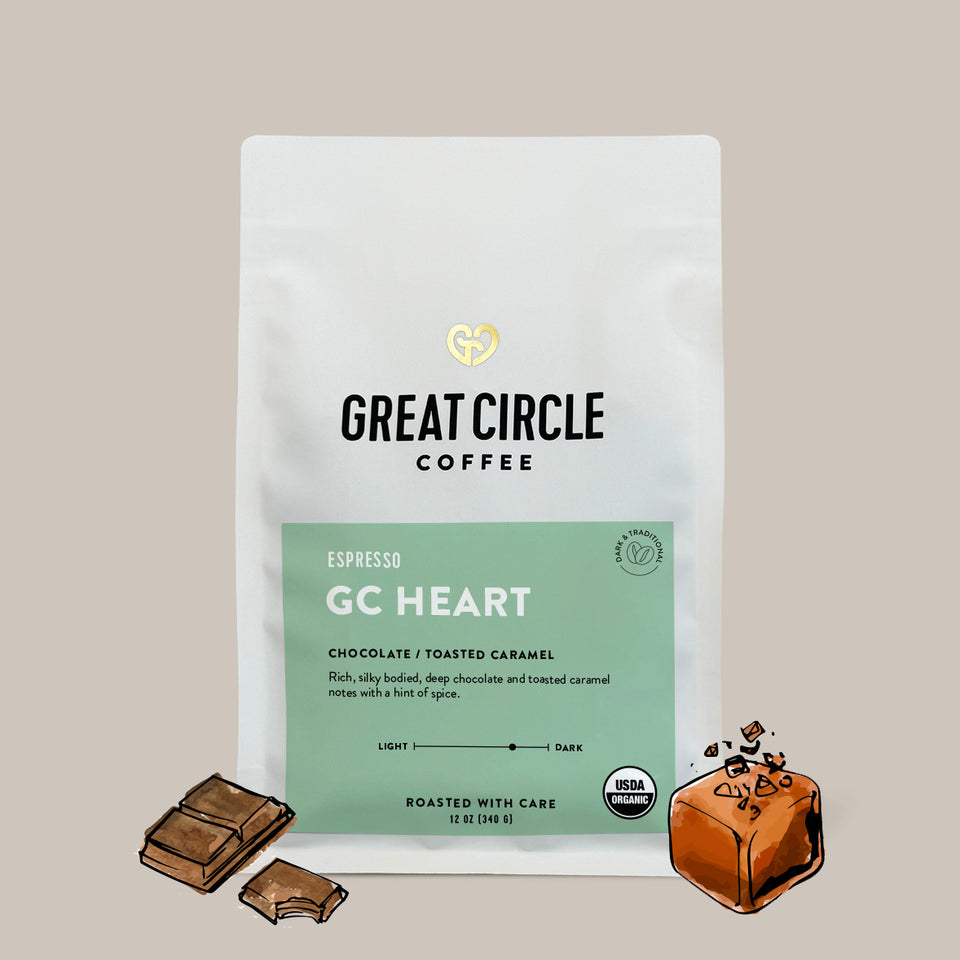 GC Heart Organic Espresso – Great Circle Coffee